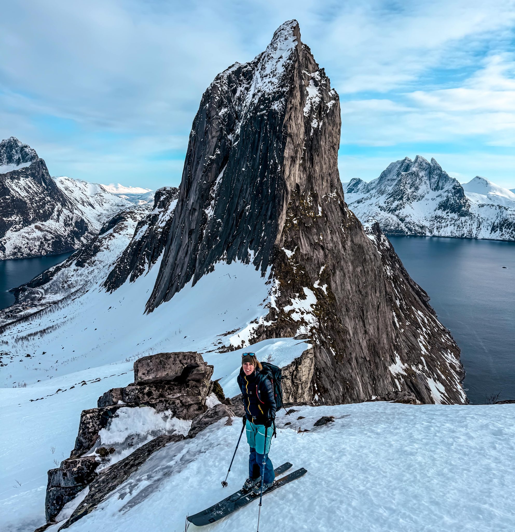 Ski de randonnée sur l'île de Senja Norvège - Evaqi